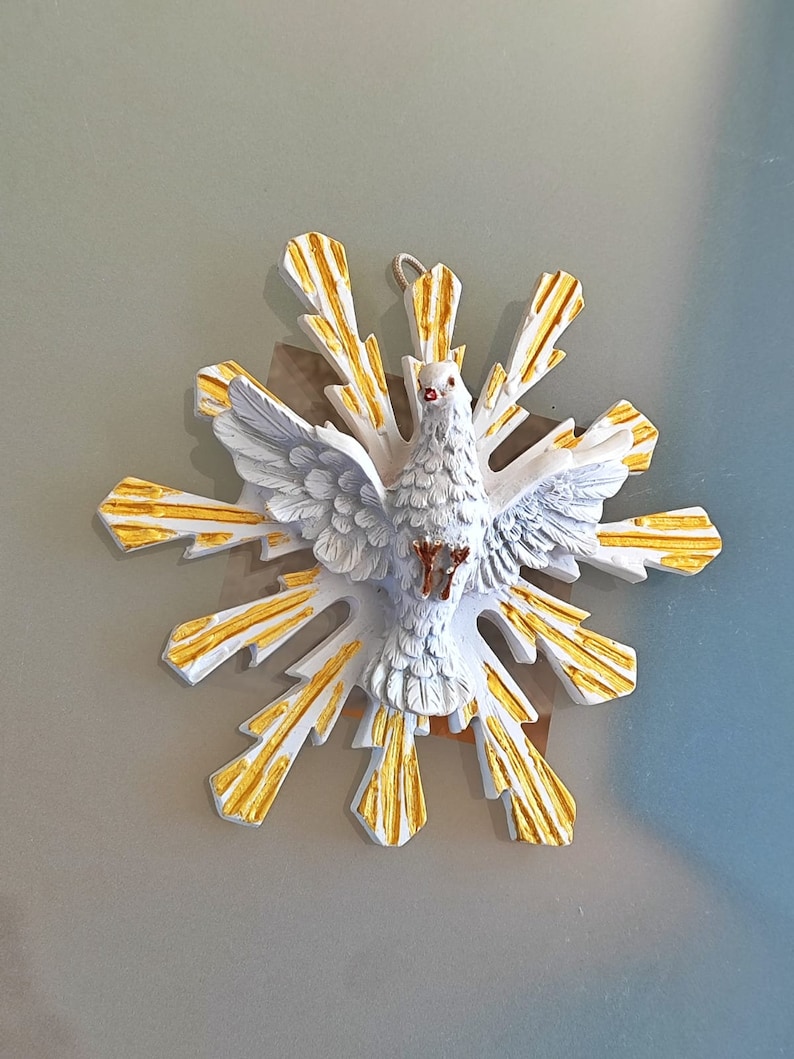 Holy Spirit Statue of God Wall Trinity Dove Statue - Etsy