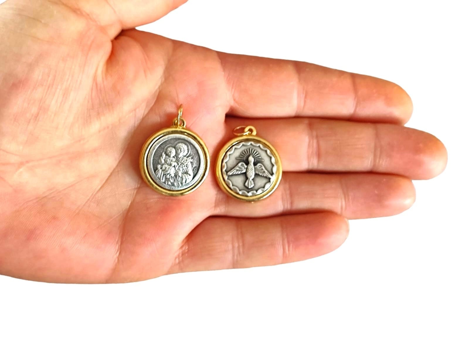 Wholesale ST JOSEPH MEDALS / Holy Family Holy Spirit Medals Box 10, 20 ...