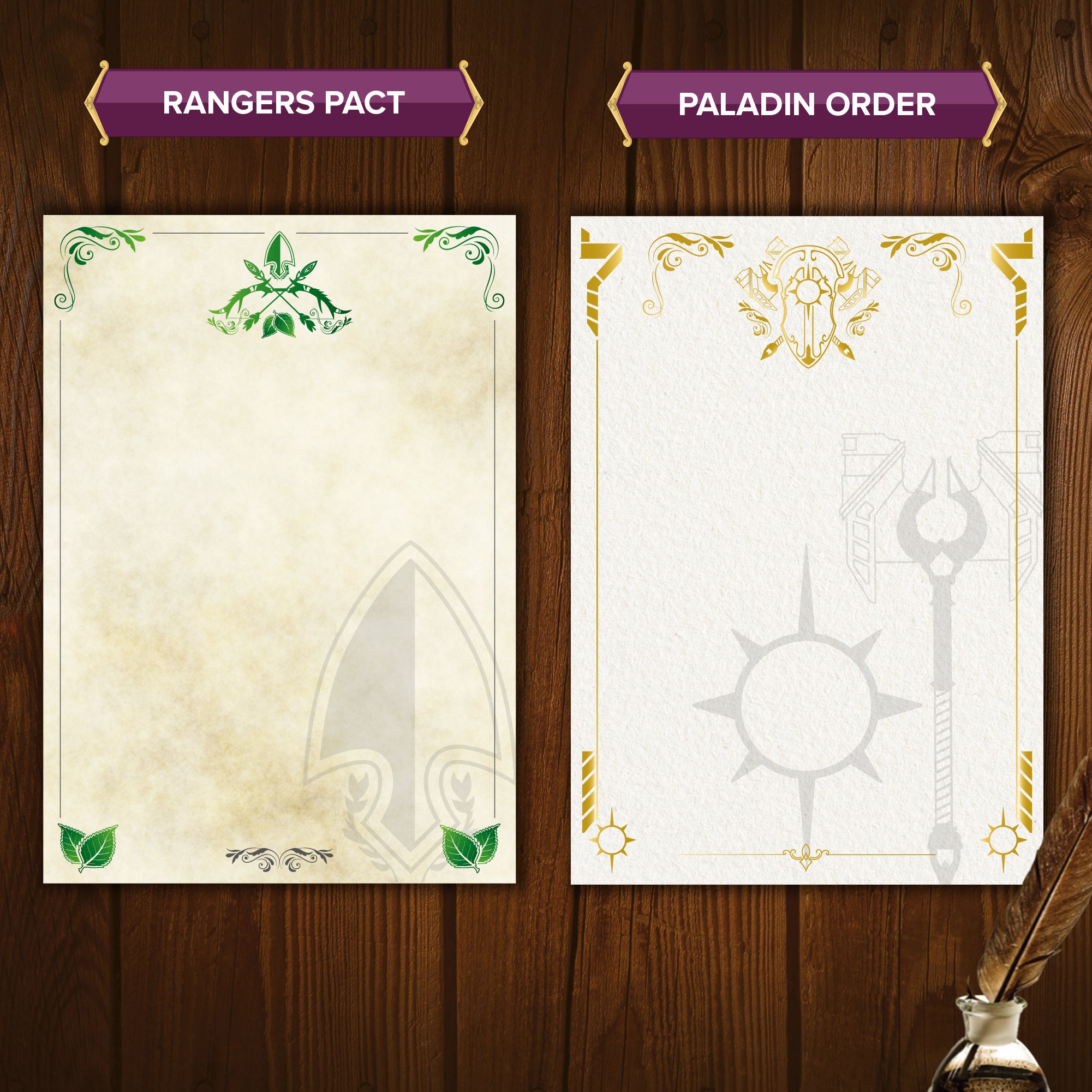 D&D Downloadable PDF Word Class Based Handout Templates / Dungeon ...