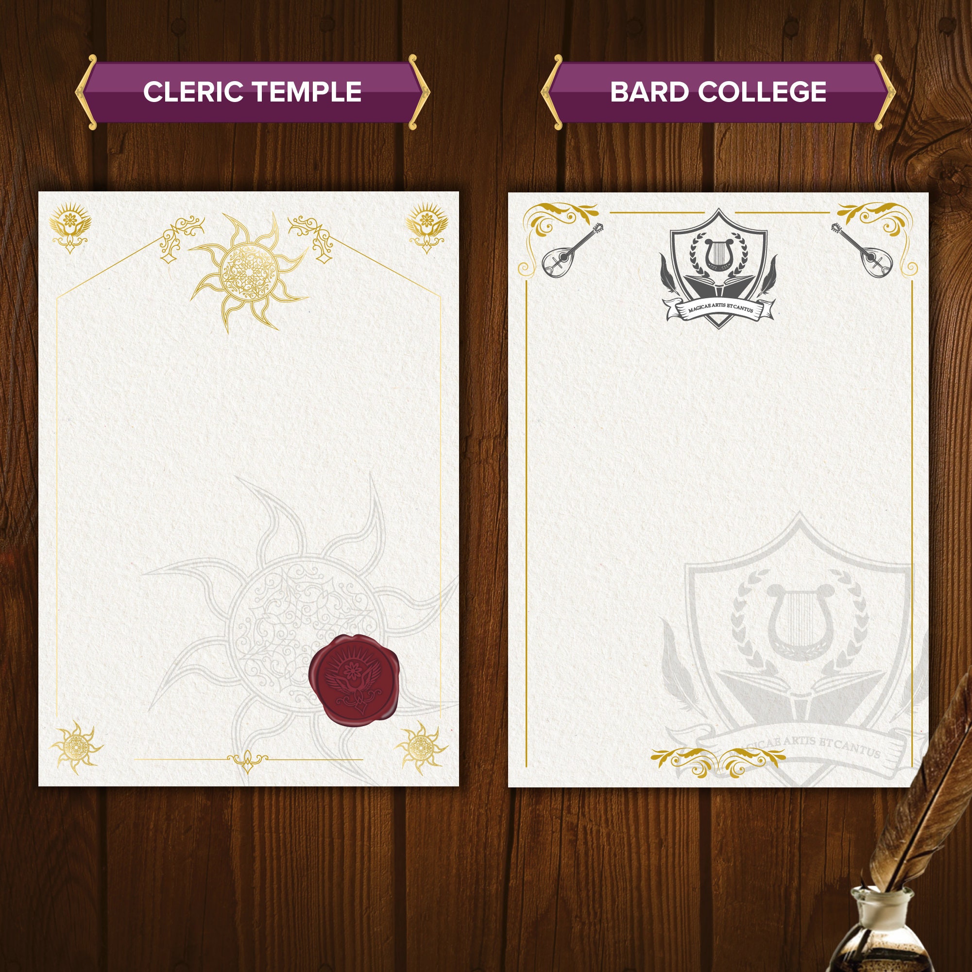 D&D Downloadable PDF Word Class Based Handout Templates / Dungeon ...