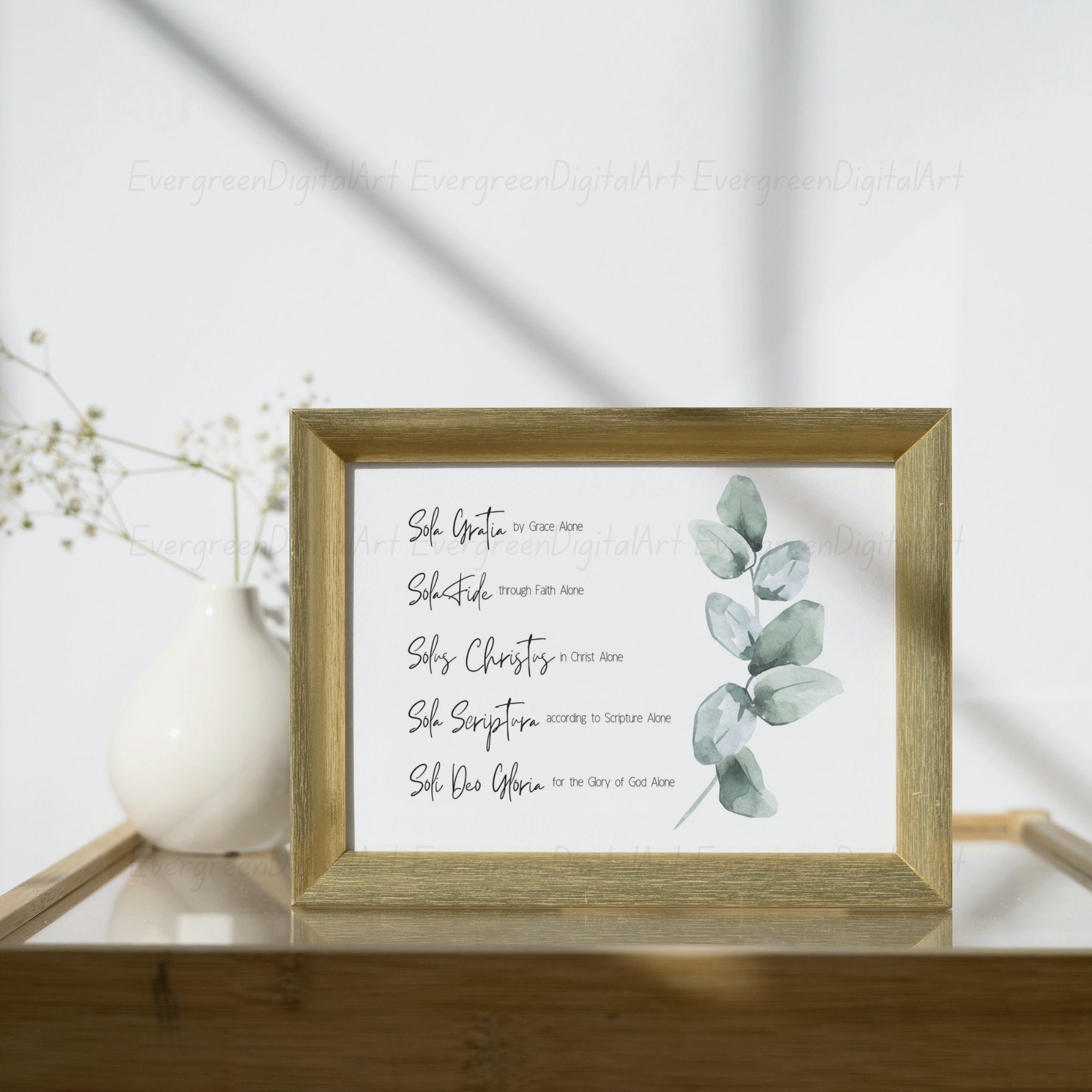 The Five Solas Digital Download | Sola Gratia, Sola Fide, Solus ...