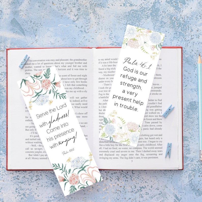 Psalms Bookmarks | Digital Download | Psalm 68 | Psalm 46 | Psalm 30 ...