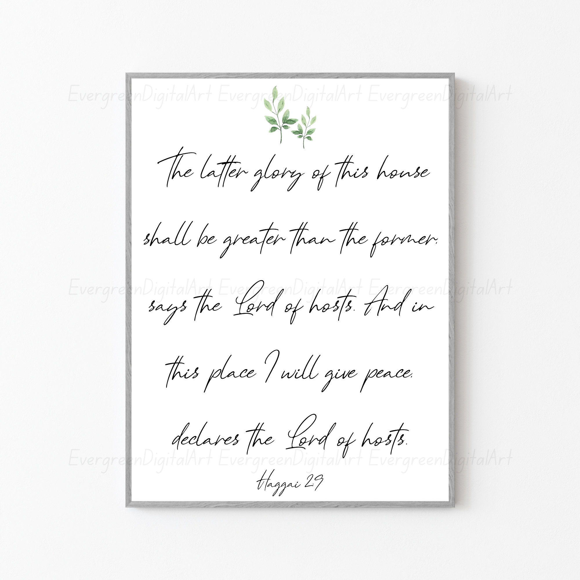 Haggai 2:9 | the Latter Glory of This House Shall Be Greater Than the ...