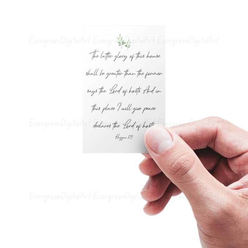 Haggai 2:9 | the Latter Glory of This House Shall Be Greater Than the ...