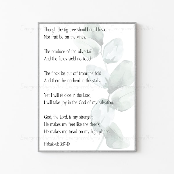 Habakkuk 3 19 - Etsy