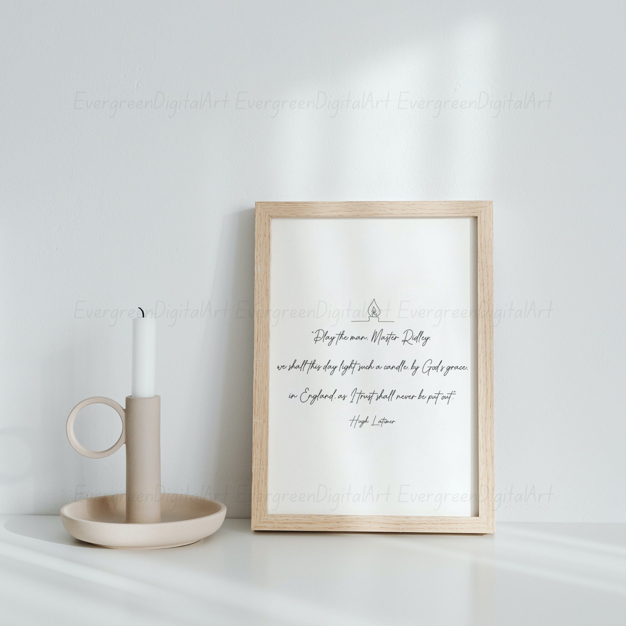 Hugh Latimer Quote | "play the Man, Master Ridley; We Shall This Day ...