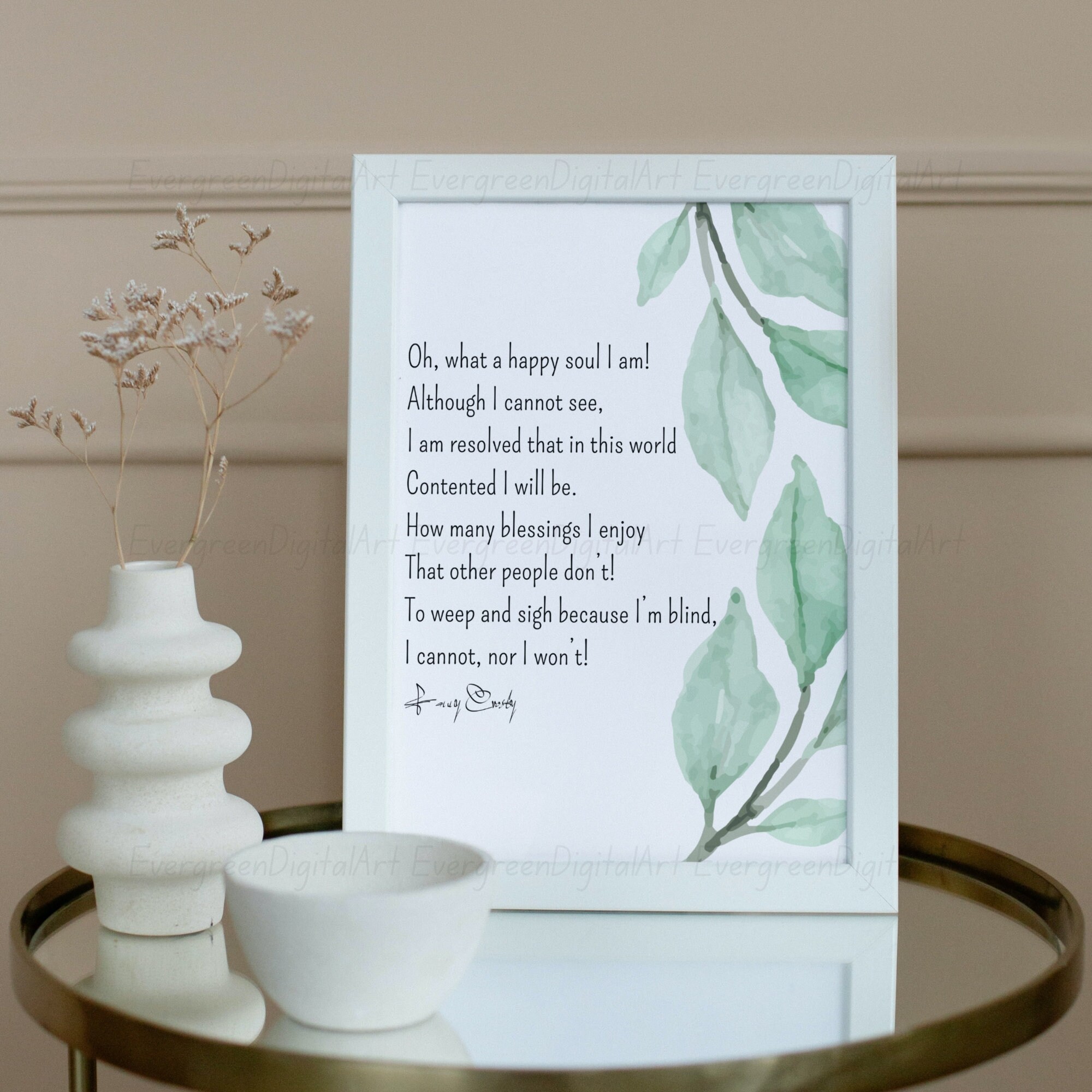 Fanny Crosby Poem | Oh What A Happy Soul I Am | Christian Poetry ...