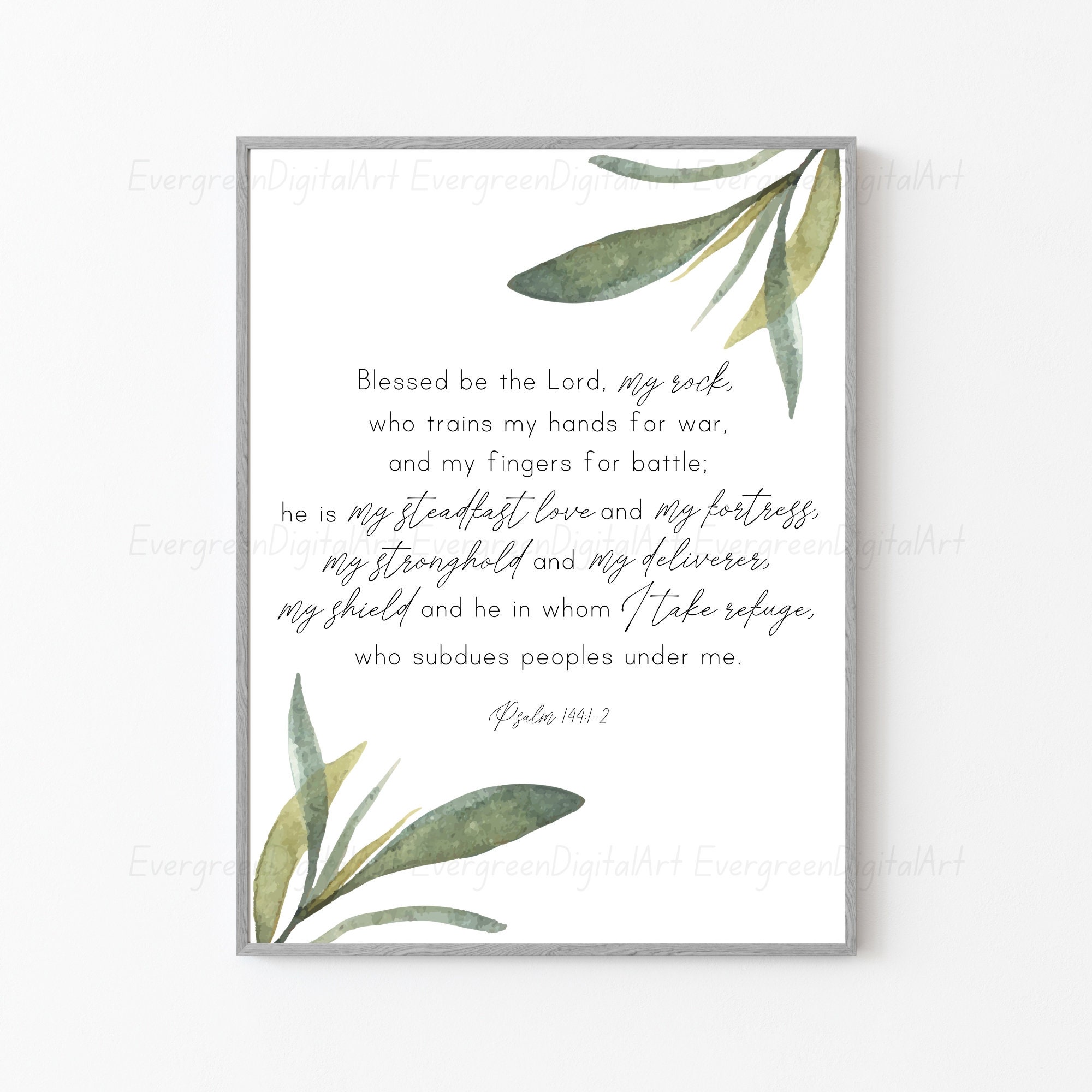 Psalm 144:1-2 Blessed Be the Lord, My Rock...he is My Steadfast Love ...