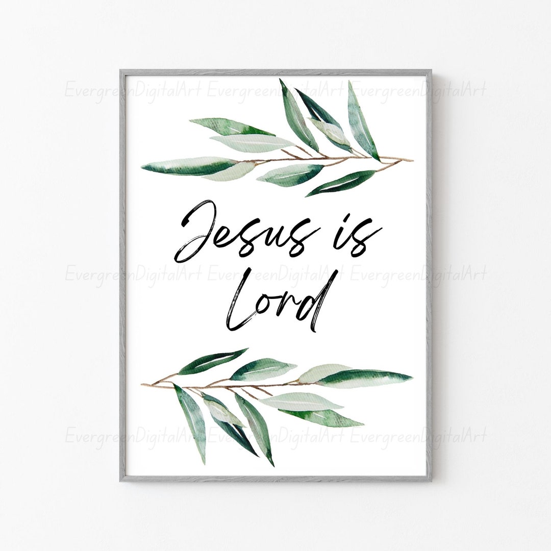 Jesus is Lord | Theology Printables | Scripture Digital Download - Etsy