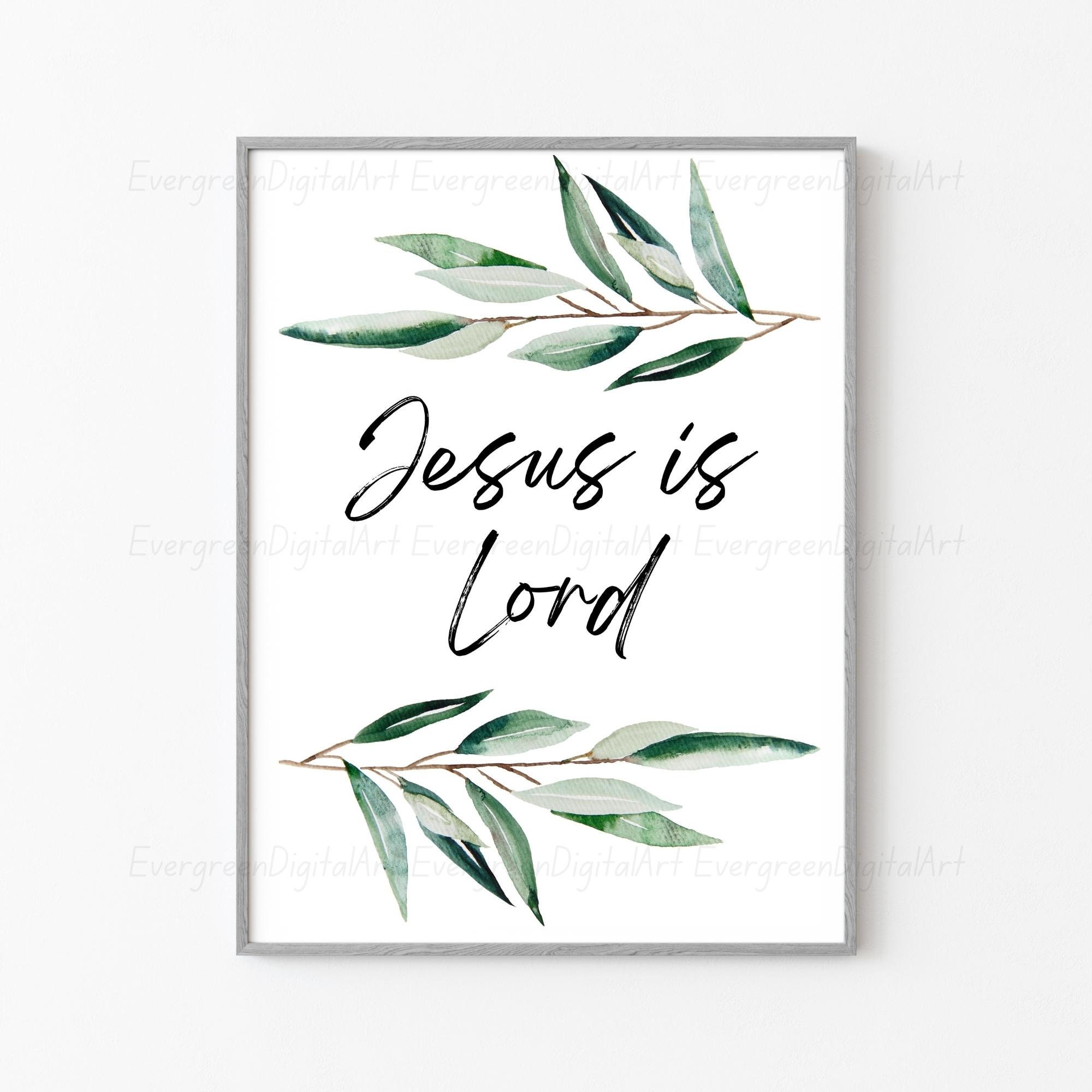 Jesus is Lord Theology Printables Scripture Digital Download - Etsy