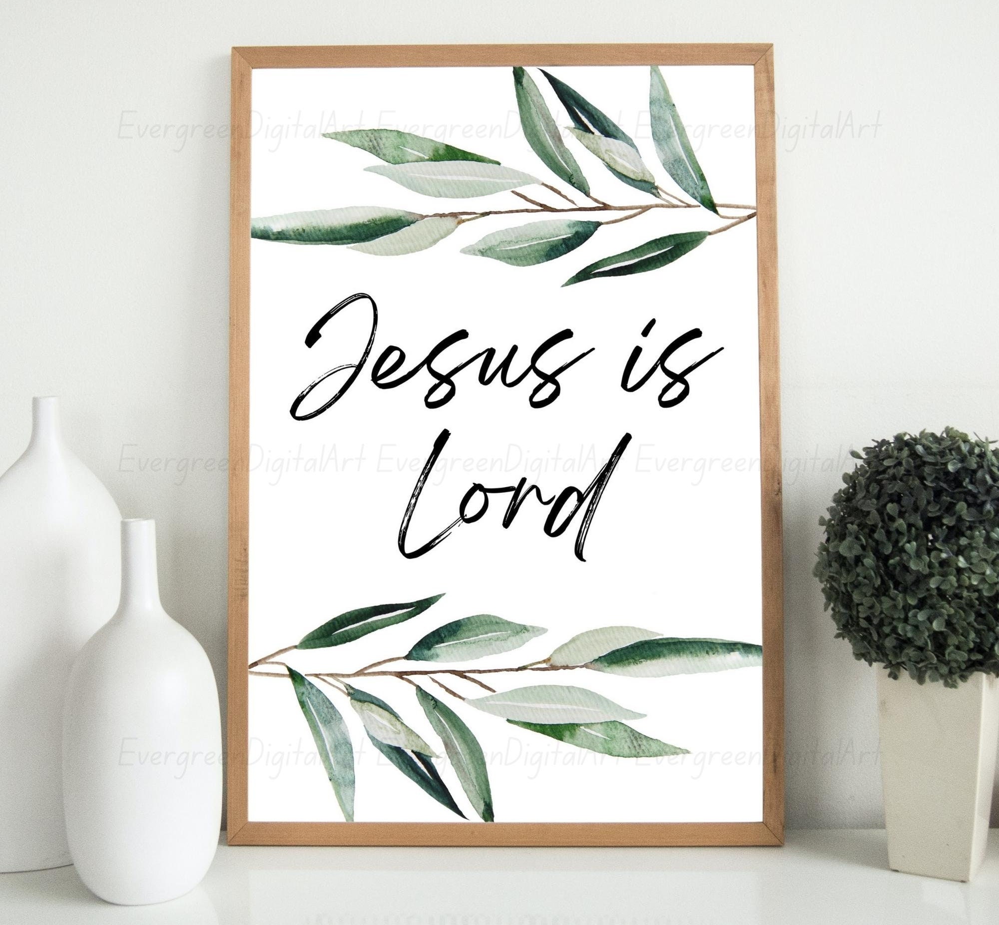 Jesus is Lord Theology Printables Scripture Digital Download - Etsy