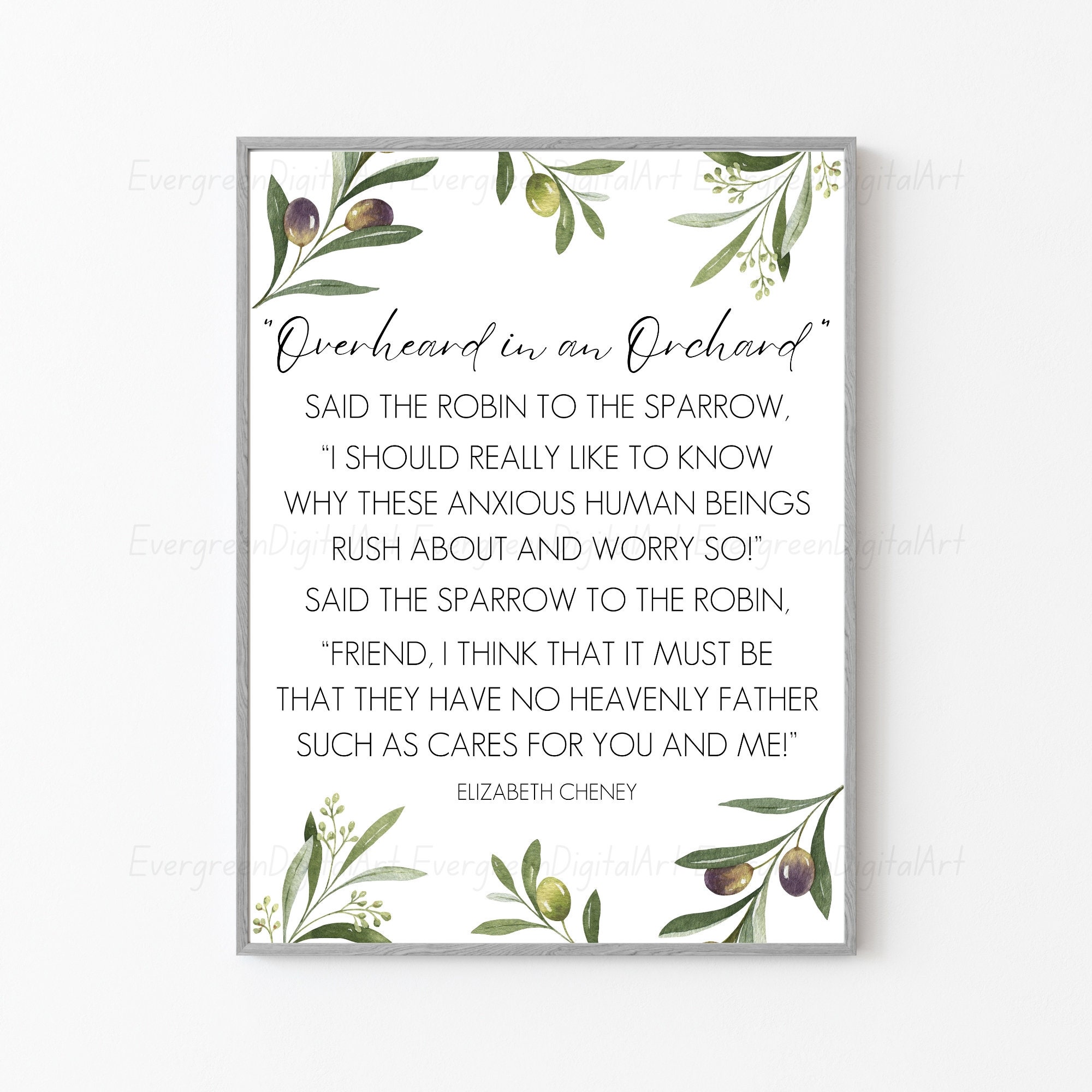 Overheard in an Orchard | Poem by Elizabeth Cheney | Christian Poetry ...