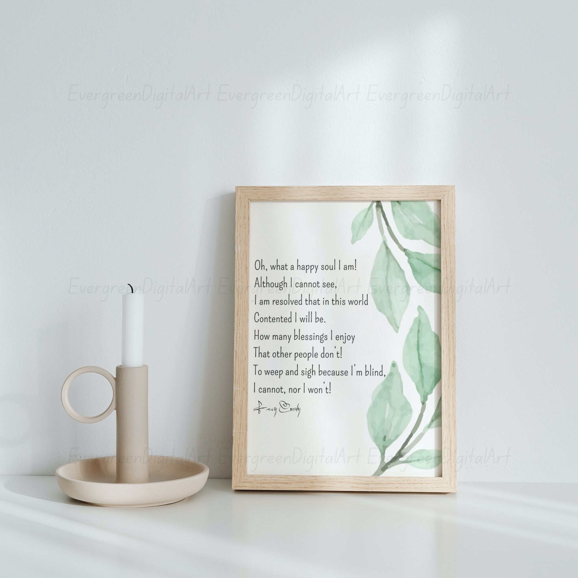 Fanny Crosby Poem | Oh What A Happy Soul I Am | Christian Poetry ...