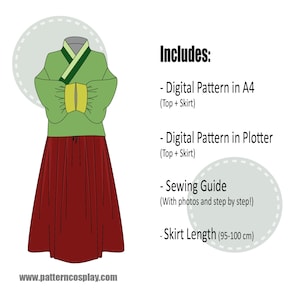 Aoqun Pattern (hanfu Daily Dress) Large/#40 (PDF + Sewing Instructions ...