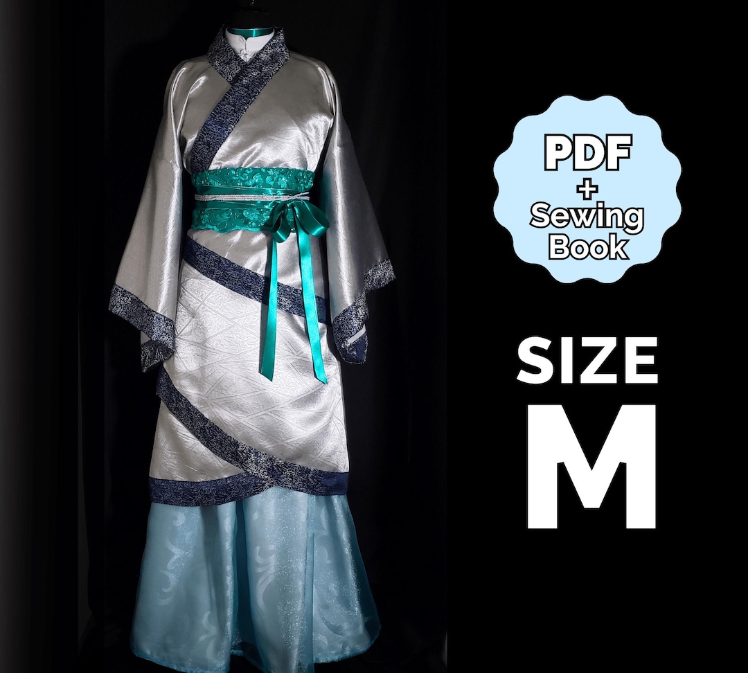 Quju Hanfu Pattern (chinese Wrap Dress) Medium/#34 (PDF + Sewing ...