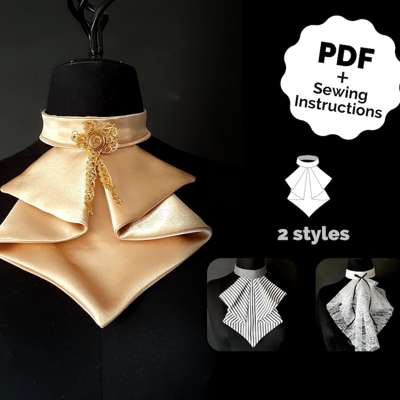 Jabot Cravat Collar - Etsy