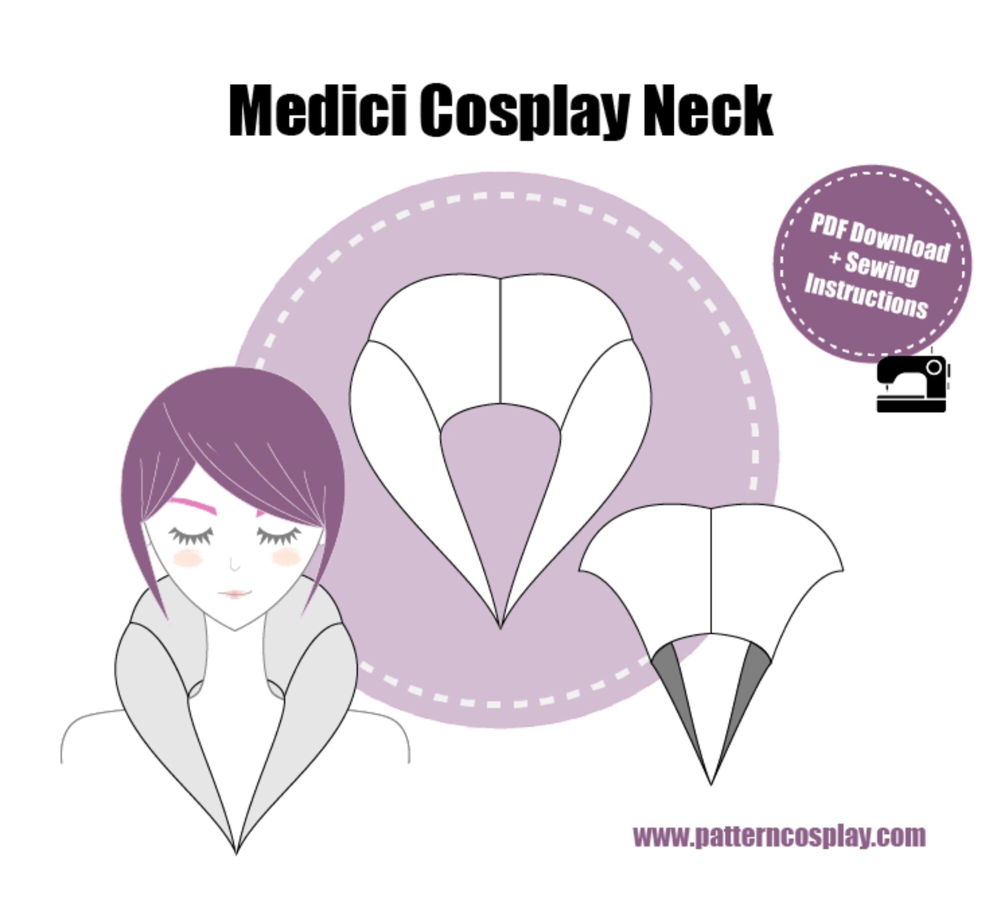 Cosplay Pattern Medici Collar (a4/letter + Sewing Instructions) - Etsy