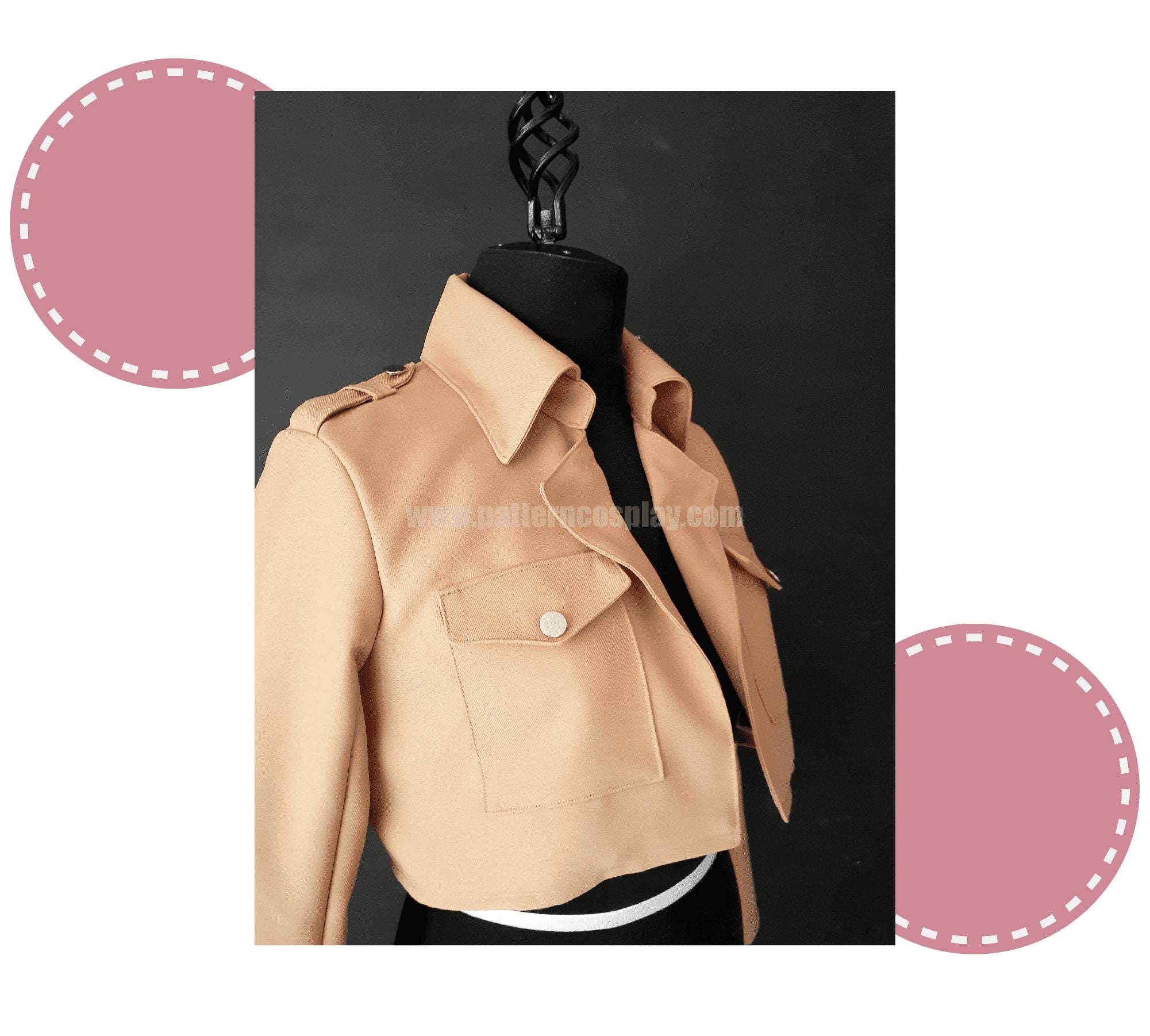 Survey Jacket Pattern Cosplay Size Medium/#34 (PDF + Sewing ...