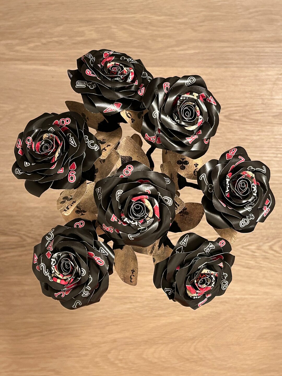 Black Karnival Elite PLAYING CARD ROSE With Tan Vintage - Etsy