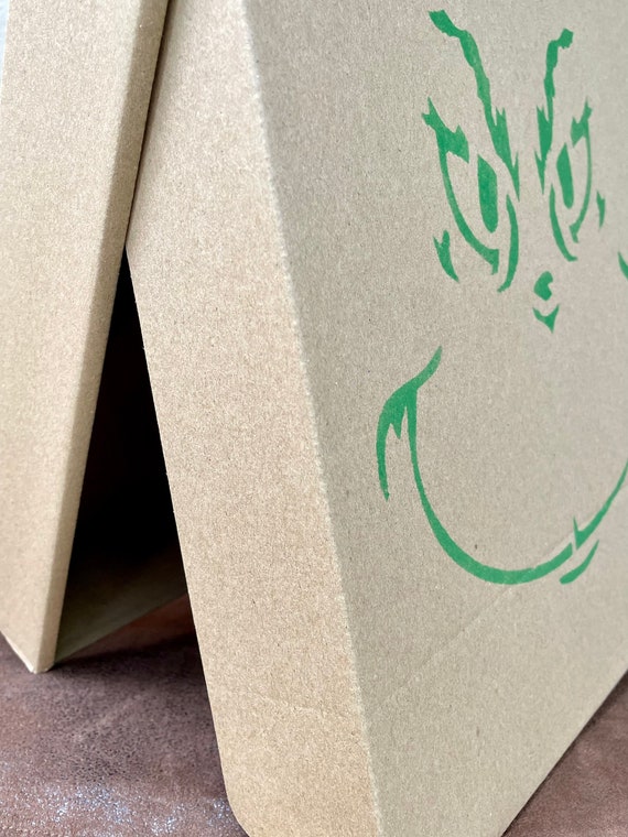 Grinch Box Green PAINTED Kraft Shipping Gift Boxes. 7 NEW | Etsy