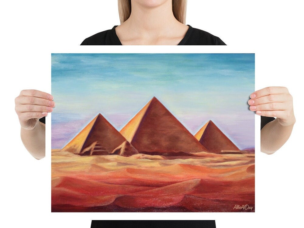 The Great Pyramid of Giza - Art Print by Allieallday - Etsy