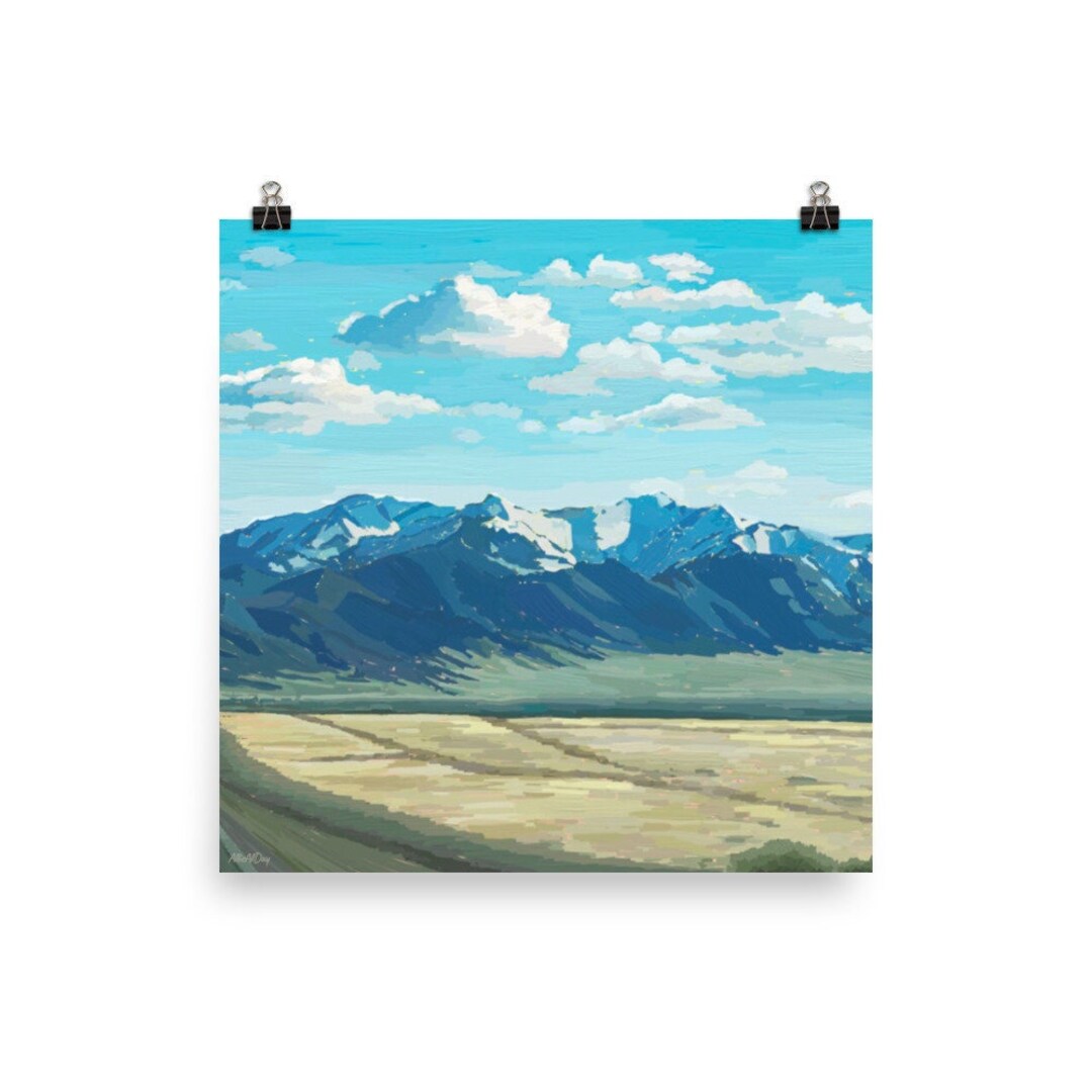 Nevada Mountains - Art Print by Allieallday - Etsy