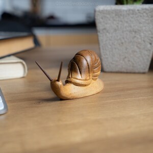Snail Wooden Carving 2 Inch / 5 Cm, Snail Statue, Snail Decoration, New ...