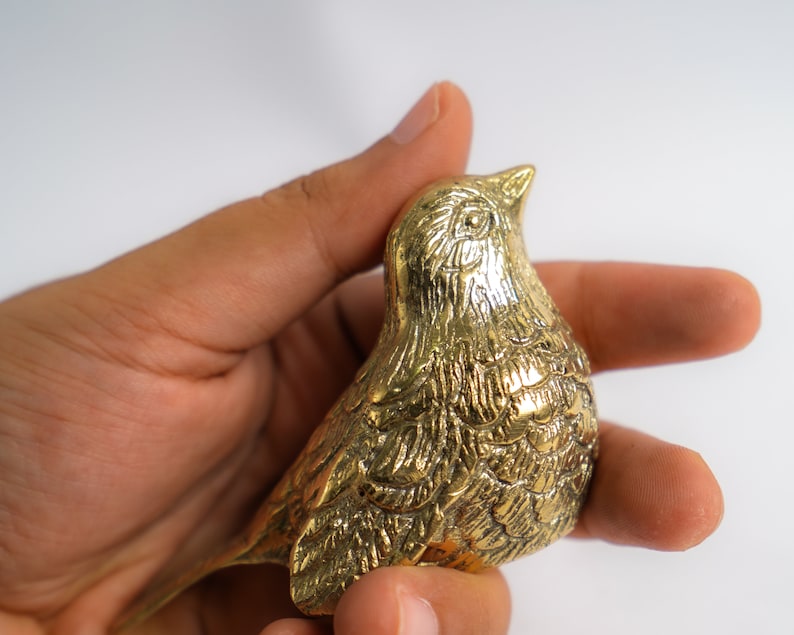 Vintage Gold Bird 2 Inch / 5 Cm Bird Sculpture Bird - Etsy