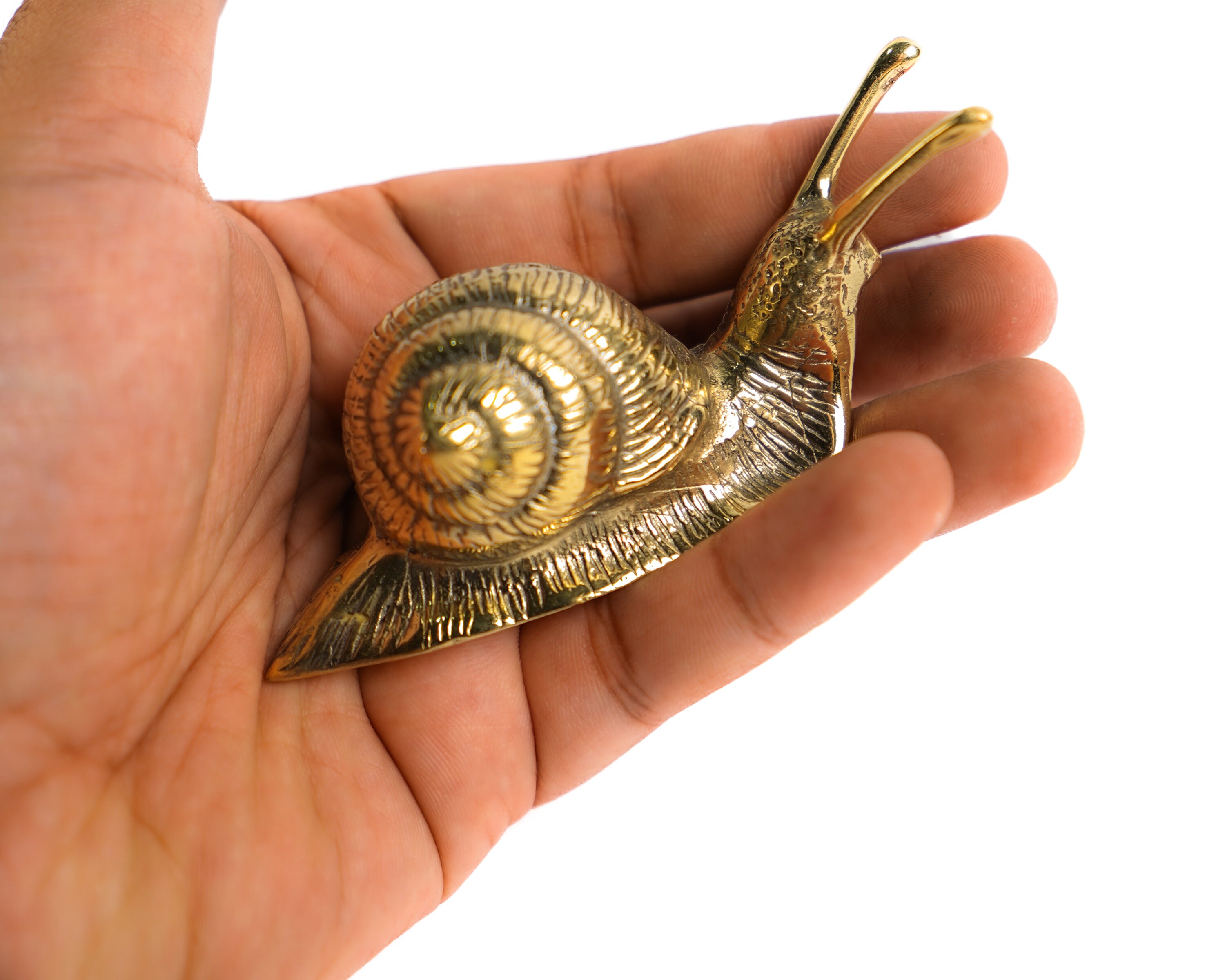 Vintage Snail Sculpture 2 Inch / 5 Cm Snail Brass Gold - Etsy
