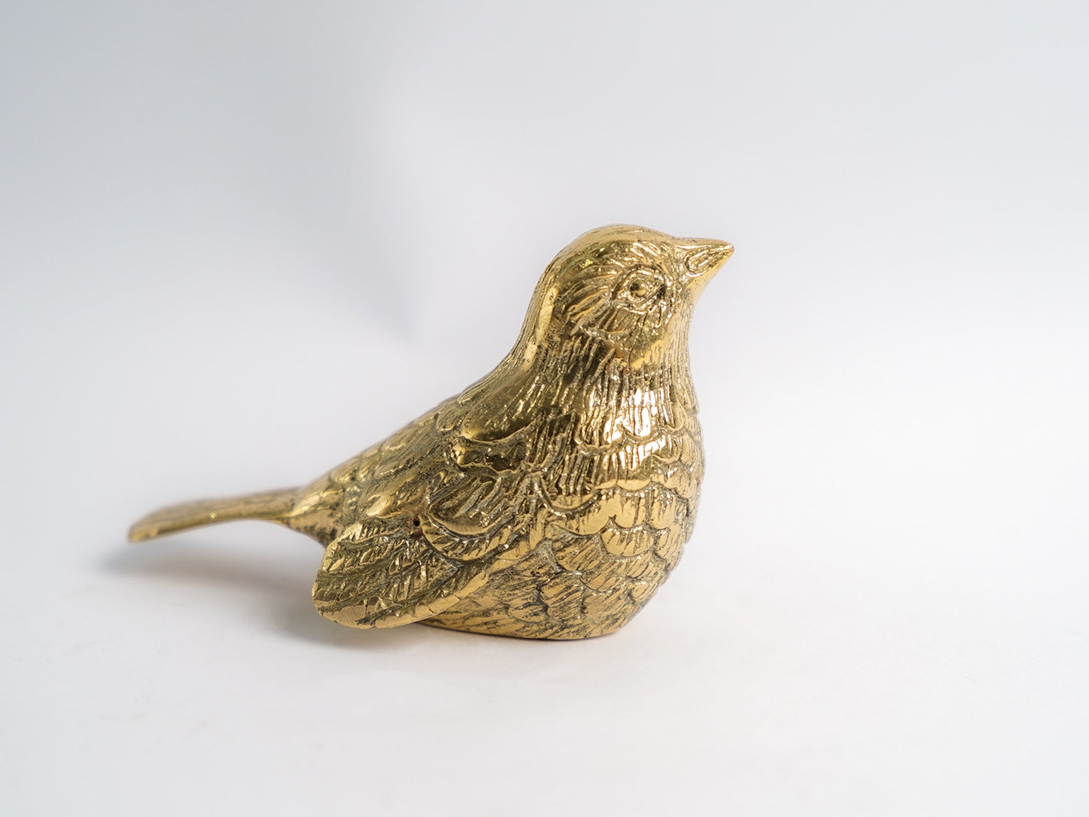 Vintage Gold Bird 2 Inch / 5 Cm Bird Sculpture Bird - Etsy