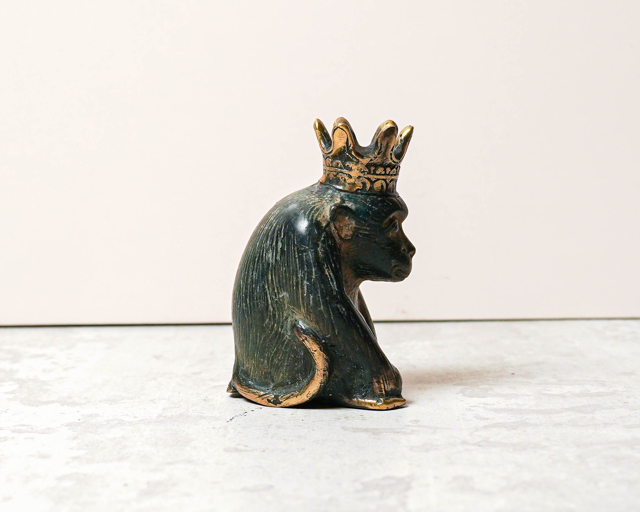 King Monkey Bronze 3 Inch / 7 Cm Monkey Statue Monkey - Etsy
