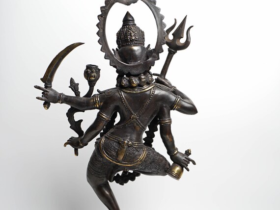 Art & Collectibles Figurines 42 cm Bronze Kali Statue Lord Parvati ...