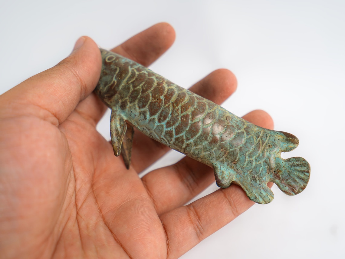 Arowana Fish Brass Sculpture 5 Inch / 12 Cm Mini Arowana | Etsy
