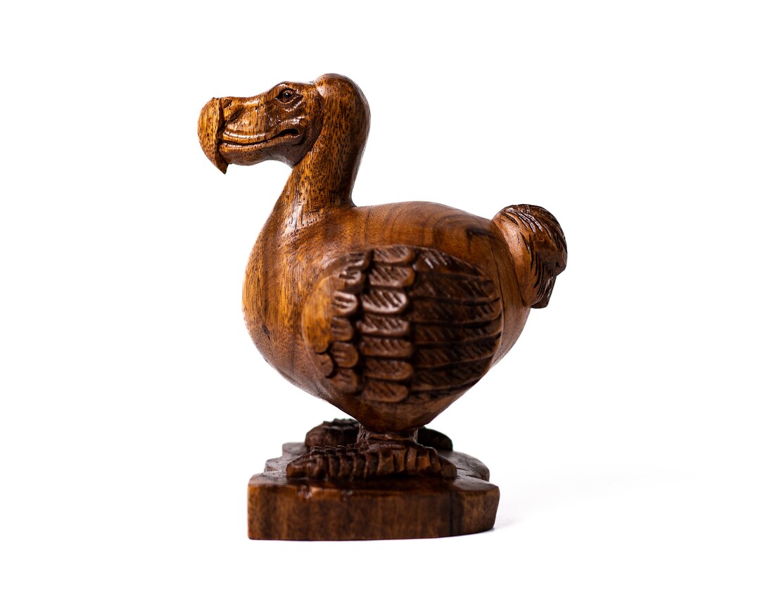 Dodo Bird 7 Inch / 17 Cm, Wood Statue, Wood Carving, Figurine, Home ...