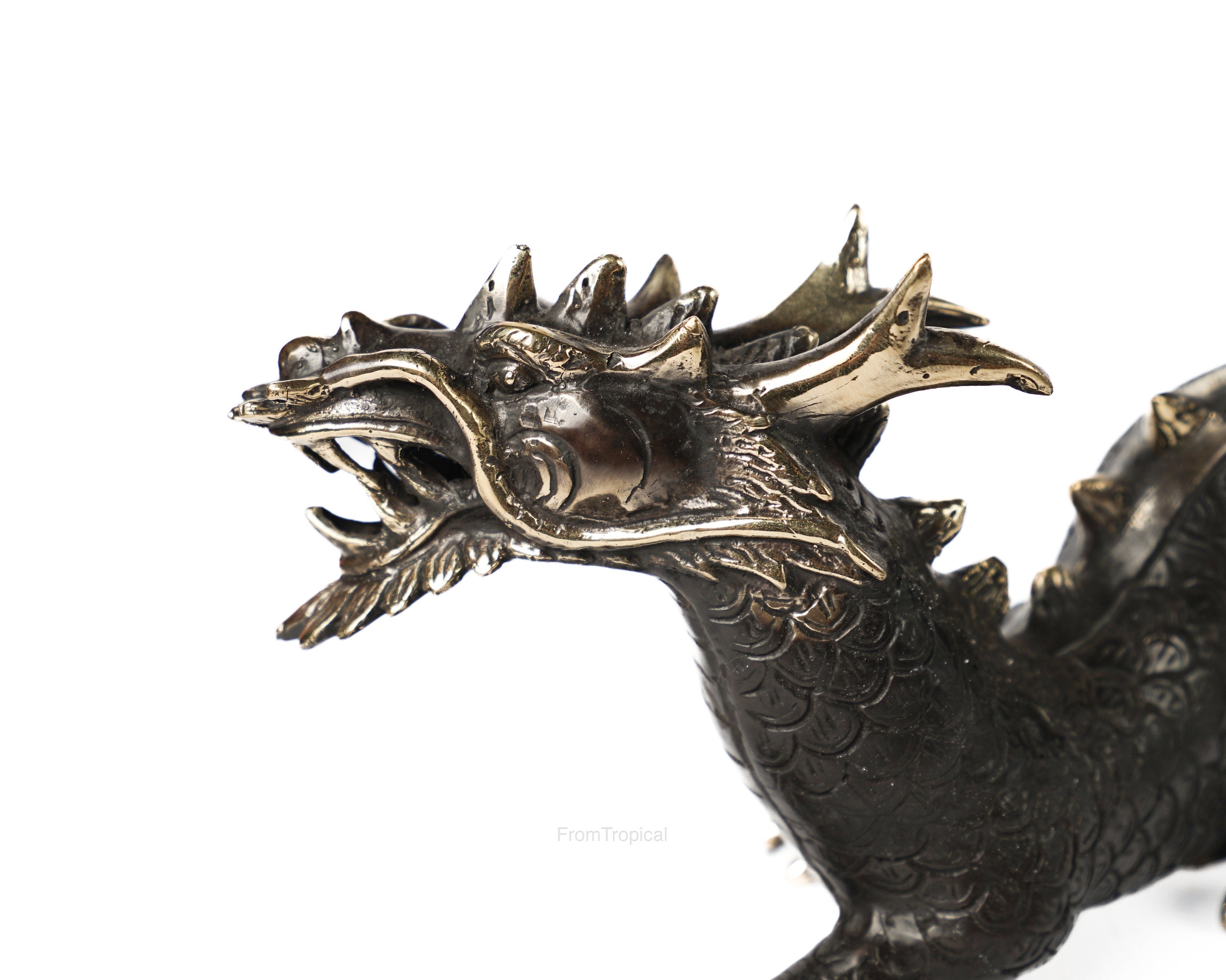 Bronze Dragon 6 Inch / 15 Cm Dragon Statue Dragon Figurine | Etsy