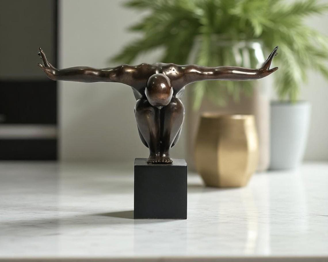 Bronze Swimmer Statue, Modern Art, Home Decor - Etsy