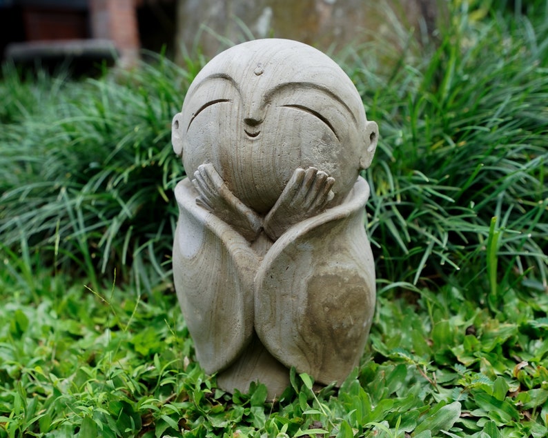 Jizo Statue 8 Inch High / 20 Cm Jizo Figurine Japanese - Etsy