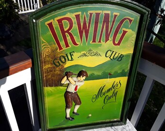 Wooden Country Club Sign - Etsy