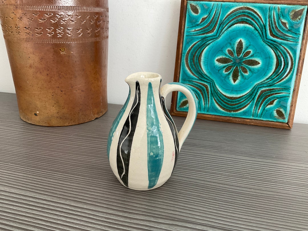 Vintage Handmade RAINHAM Pottery Jug, English Handpainted Creamer - Etsy