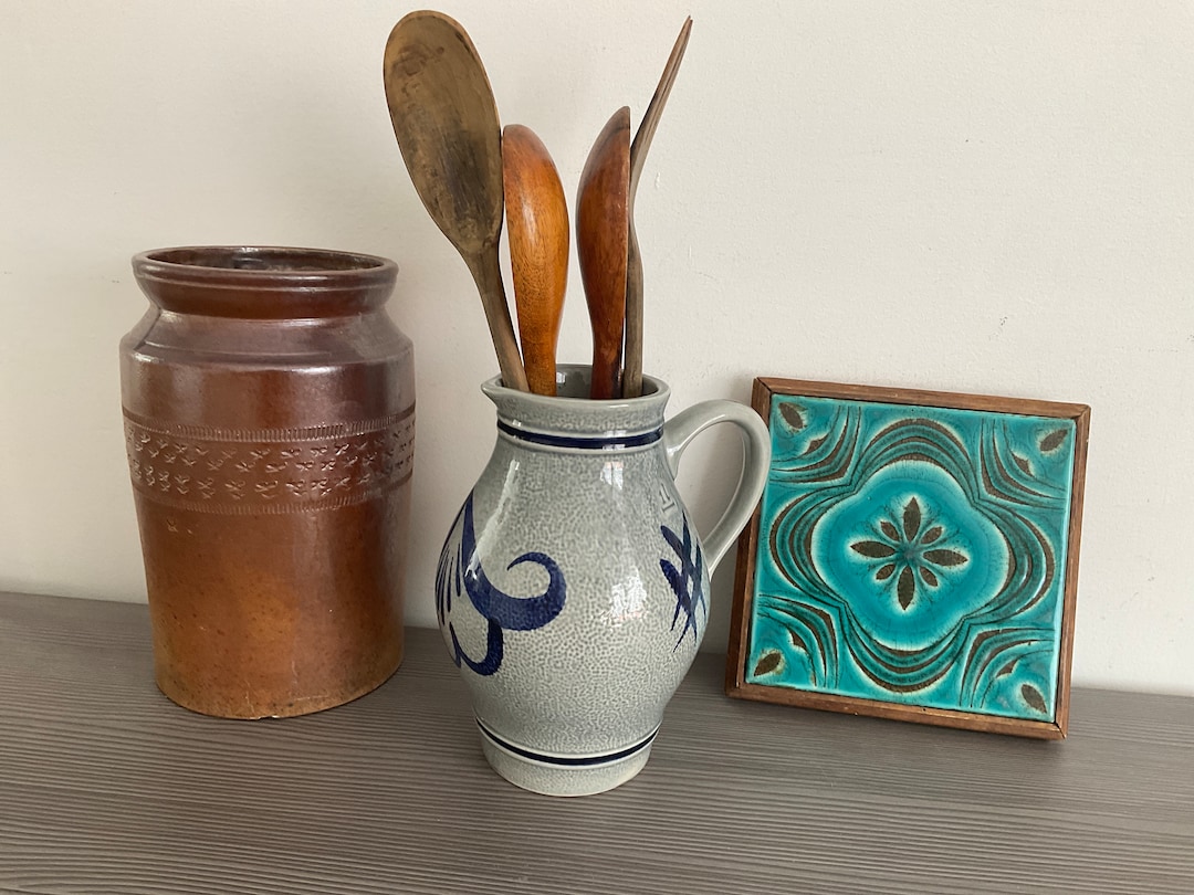 Vintage Staffel Stoneware Salt Glazed Jug, Hand Made in Germany, Water ...