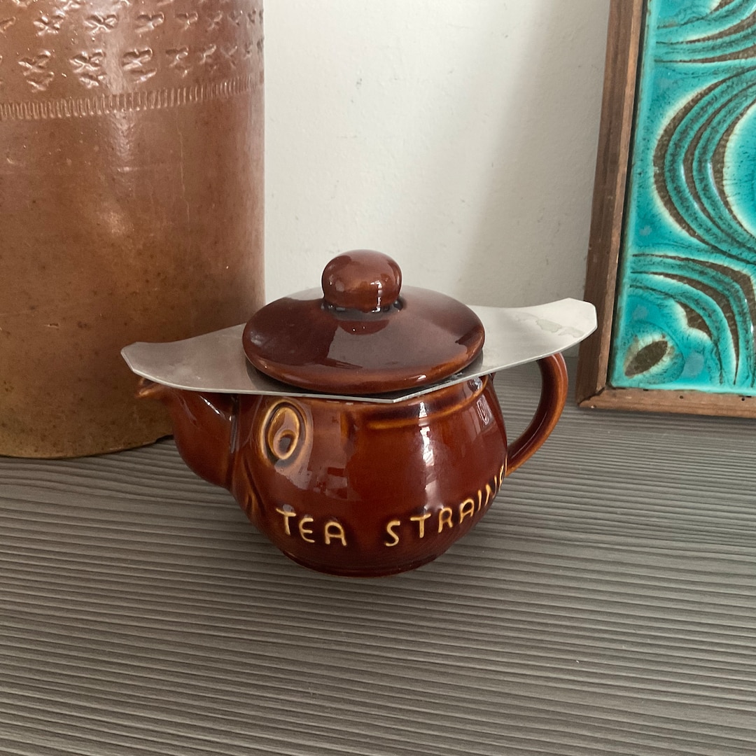 Vintage SYLVAC Teapot Tea Strainer, Novelty Funny Face Tea Strainer ...