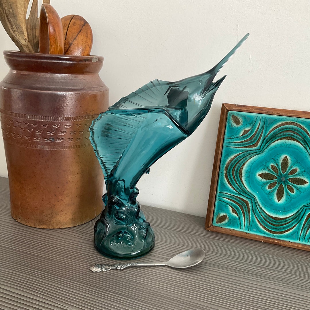 Vintage AVON Sea Trophy Empty After Shave Lotion Bottle, Swordfish ...