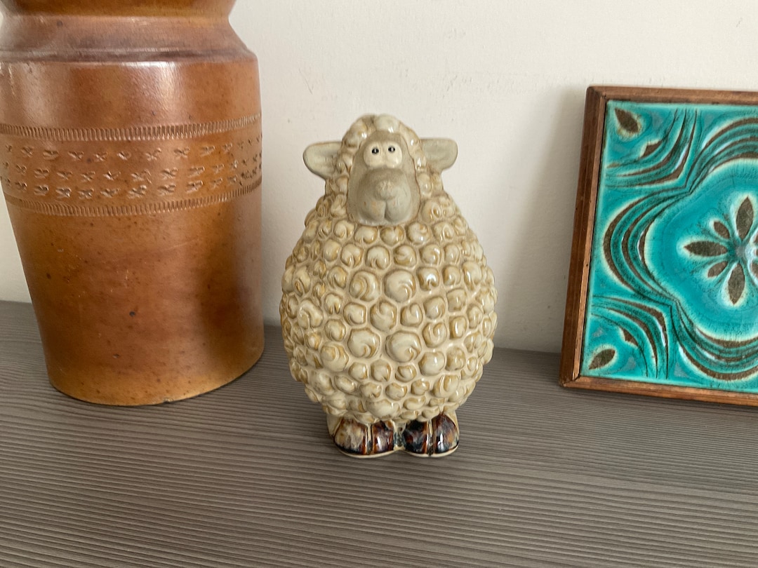 Vintage Studio Pottery Sheep Money Box, Novelty Piggy Bank, Coin Box - Etsy