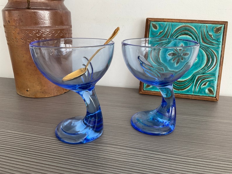 2 X Vintage Italian BORMIOLI ROCCO Sundae Glasses Ice Cream - Etsy