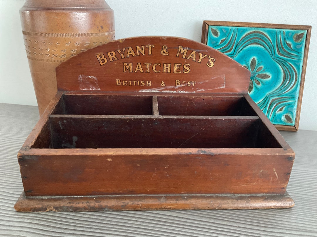 Reduced ! Rare BRYANT & MAYS Matches Wooden Counter Top Display Tray ...