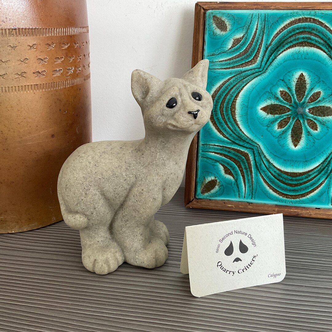 Sweet Quarry Critters, Second Nature Design, ‘CALYPSO’ Cat, Med 2001 ...