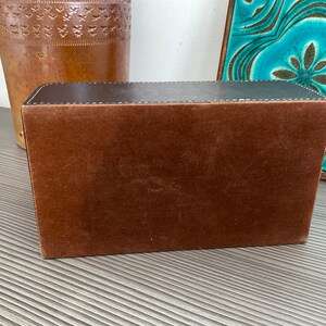 Smart Faux Leather Letter Rack, Brown Leatherette 3 Section Desk Tidy ...