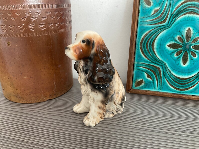 Vintage Ceramic Spaniel, 1960s Porcelain Dog - Etsy