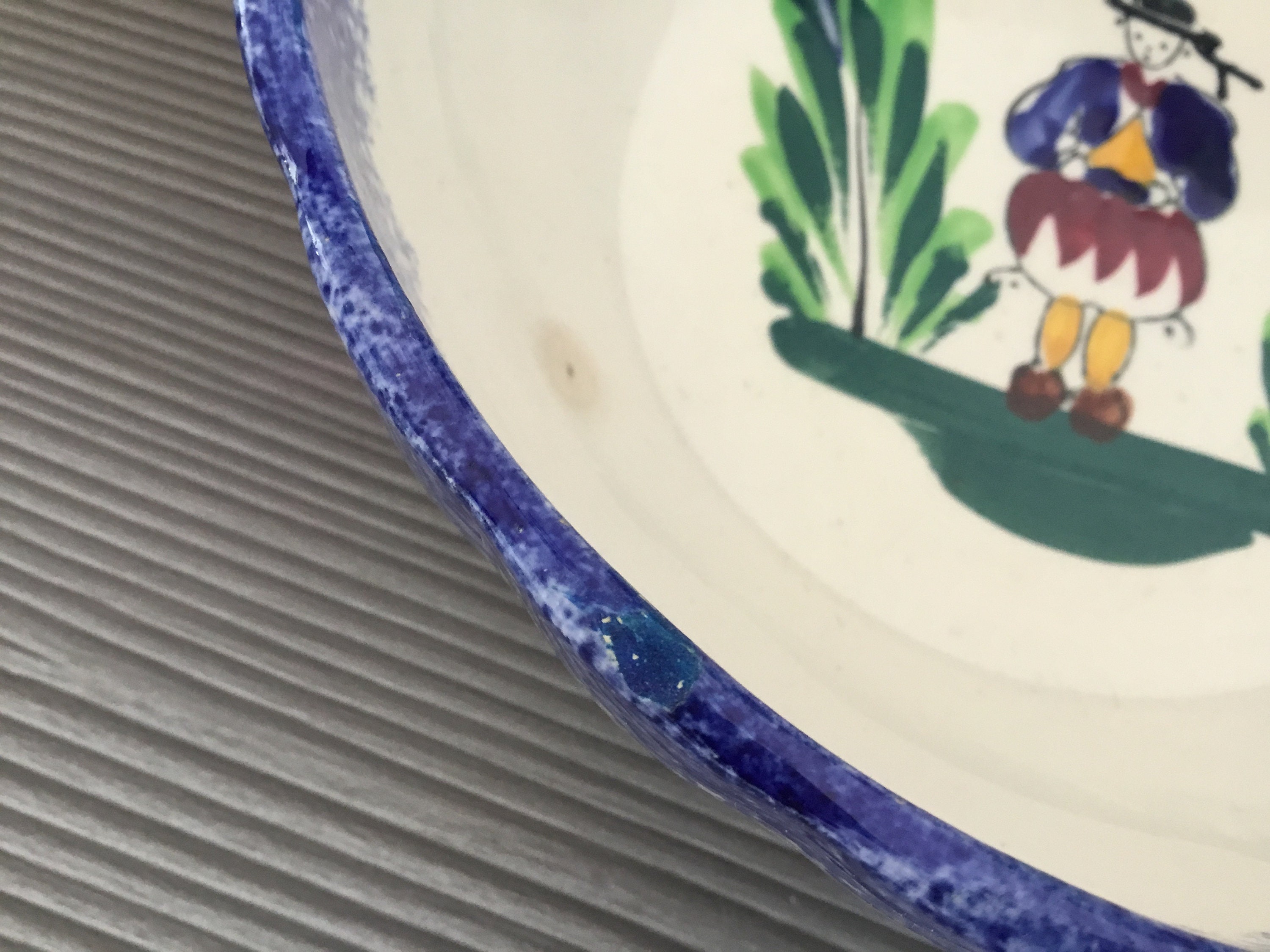 Vintage BRETAGNE Hand Painted Bowls French Pottery - Etsy