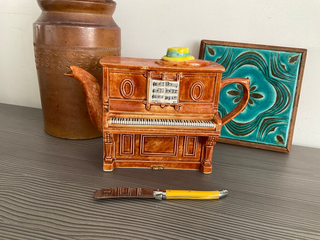 Vintage Swineside Ceramic Piano Teapot - Novelty Teapottery - Etsy